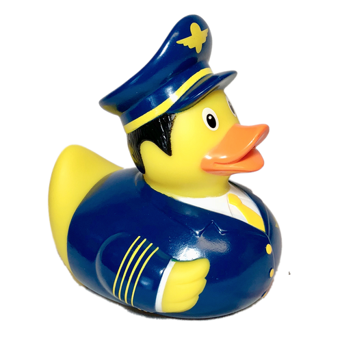 Airplane Pilot Rubber Duck by LiLaLu | Ducks in the Window