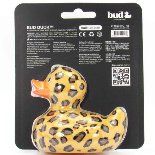 Lush Leaopard Duck | Personalised Rubber Duck Online