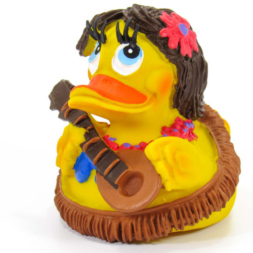 Hawaiian Hula Rubber Duck Ducks In The Window
