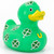 Clover Patch Rubber Duck by Bud Ducks| Ducks in the Window®