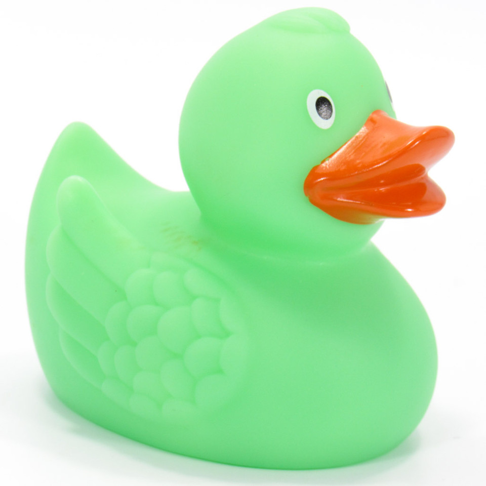 UV Color Changing Neon Yellow Rubber Duck | Ducks in the Window®