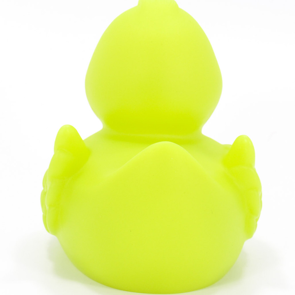 UV Color Changing Neon Yellow Rubber Duck | Ducks in the Window®