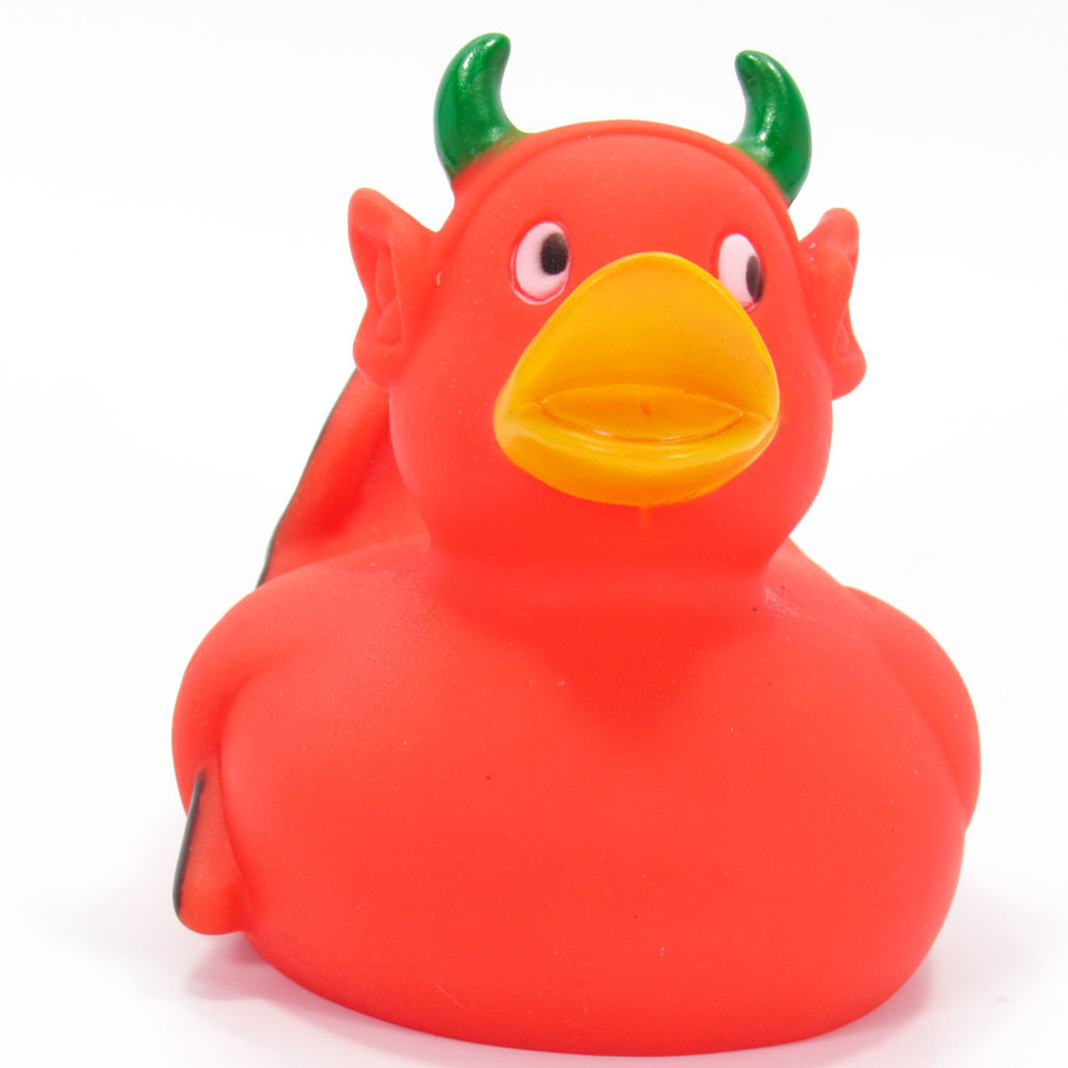 Red Devil Rubber Duck| Ducks In The Window