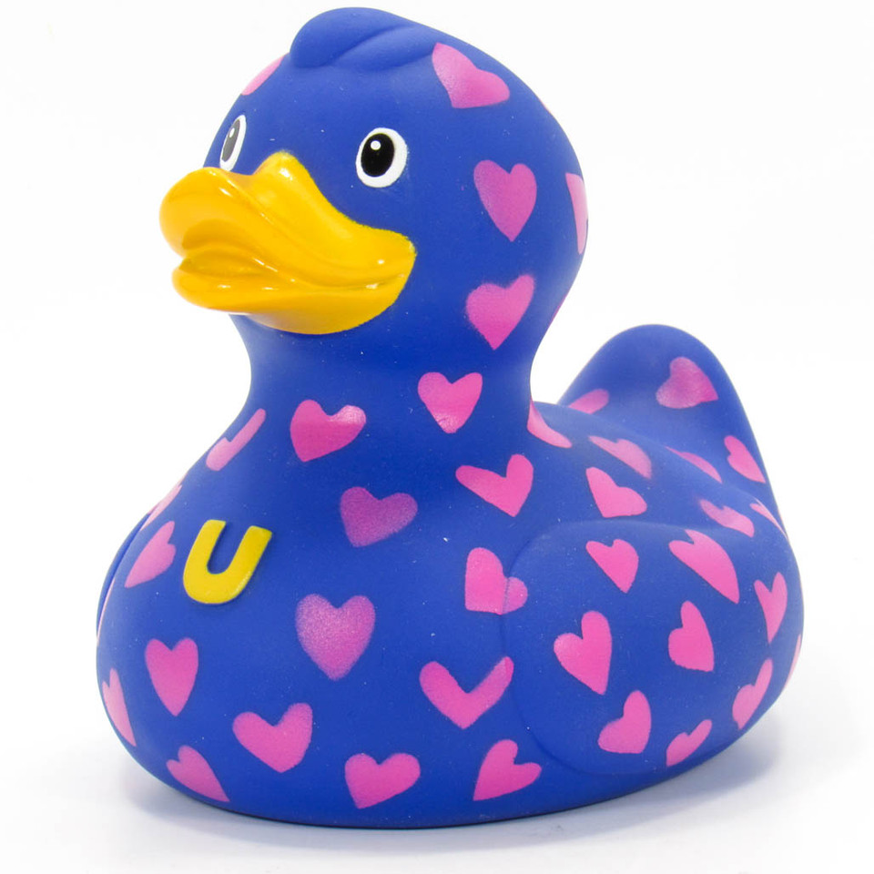 Love You, Valentine, Heart Rubber Duck | Ducks in the Window®