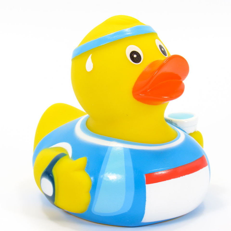 Runner Rubber Duck Bath Toy by LiLaLu | Ducks in the Window