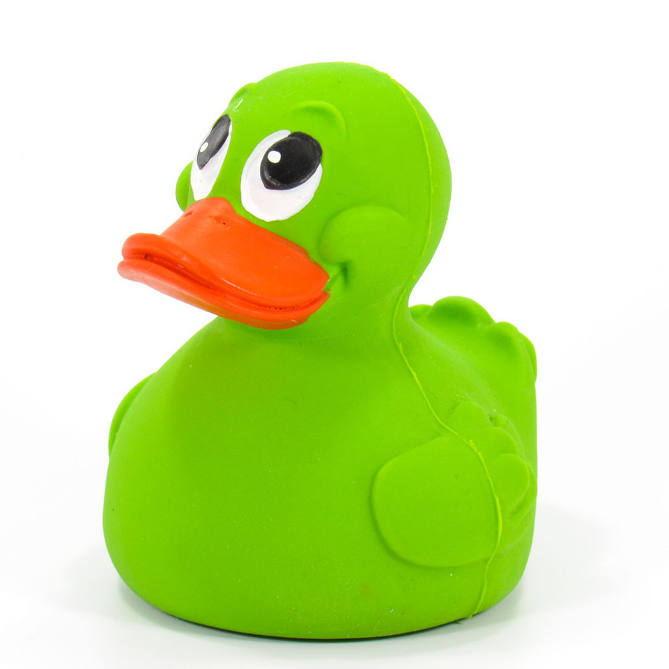 Bright Green Rubber Duck | Ducks in the Window®