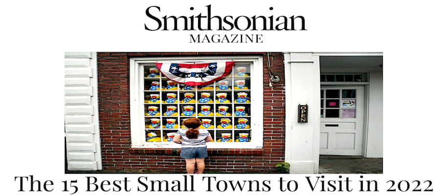 Voted 15 Best Small Towns In America by Smithsonian Magazine - Ducks In The Window®