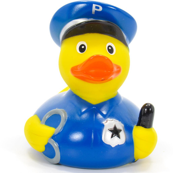 Policeman (Blue) First Responder Rubber Duck | Ducks in the Window