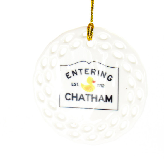 Entering Chatham Ornament | Ducks in the Window