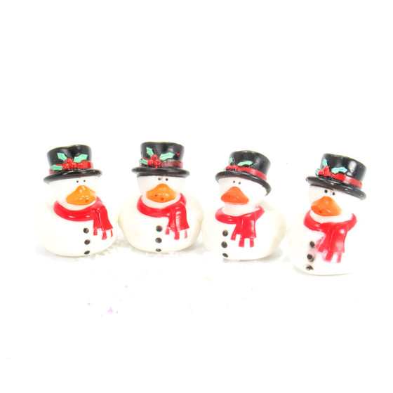Snowmen Red Small Rubber Duck Gift Bundle | Ducks in the Window
