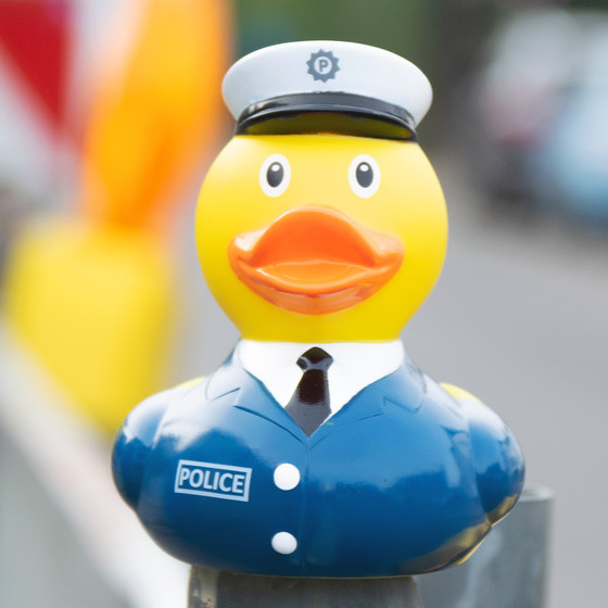 Policeman Rubber Duck Bath Toy by LiLaLu | Ducks in the Window