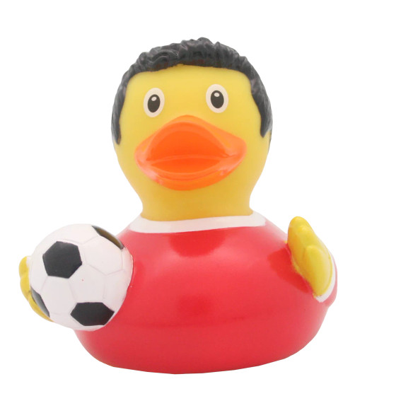 Soccer Rubber Duck is ready for the FIFA World Cup before he takes a ...