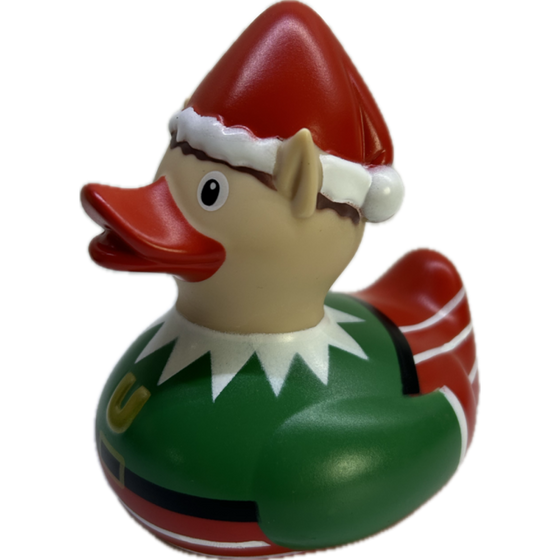 Christmas Elf Rubber Duck by Bud Ducks | Ducks in the Window®