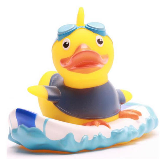 The Surfing Rubber Duck by Yarto | Ducks in the Window®