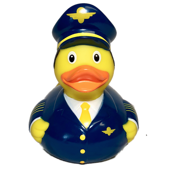 Airplane Pilot Rubber Duck by LiLaLu | Ducks in the Window