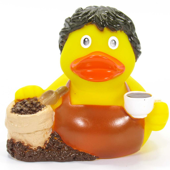 Coffee Barista Rubber Duck | Ducks in the Window®