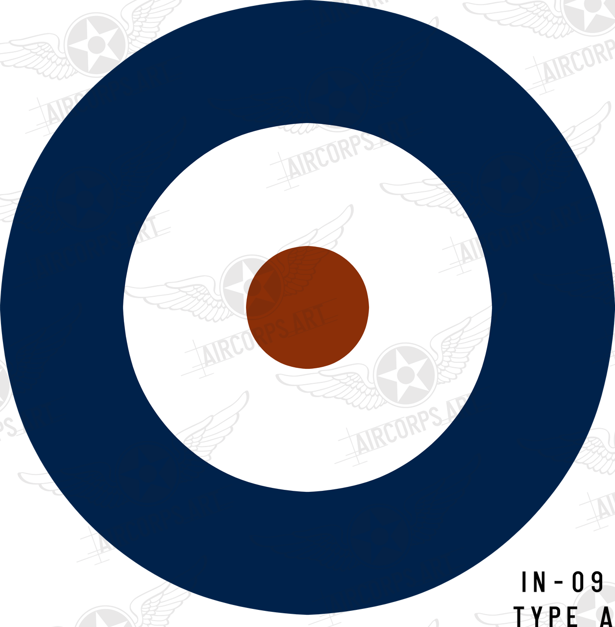 RAF Type A Military Aircraft Roundel Insignia - Decal or Paint Mask ...