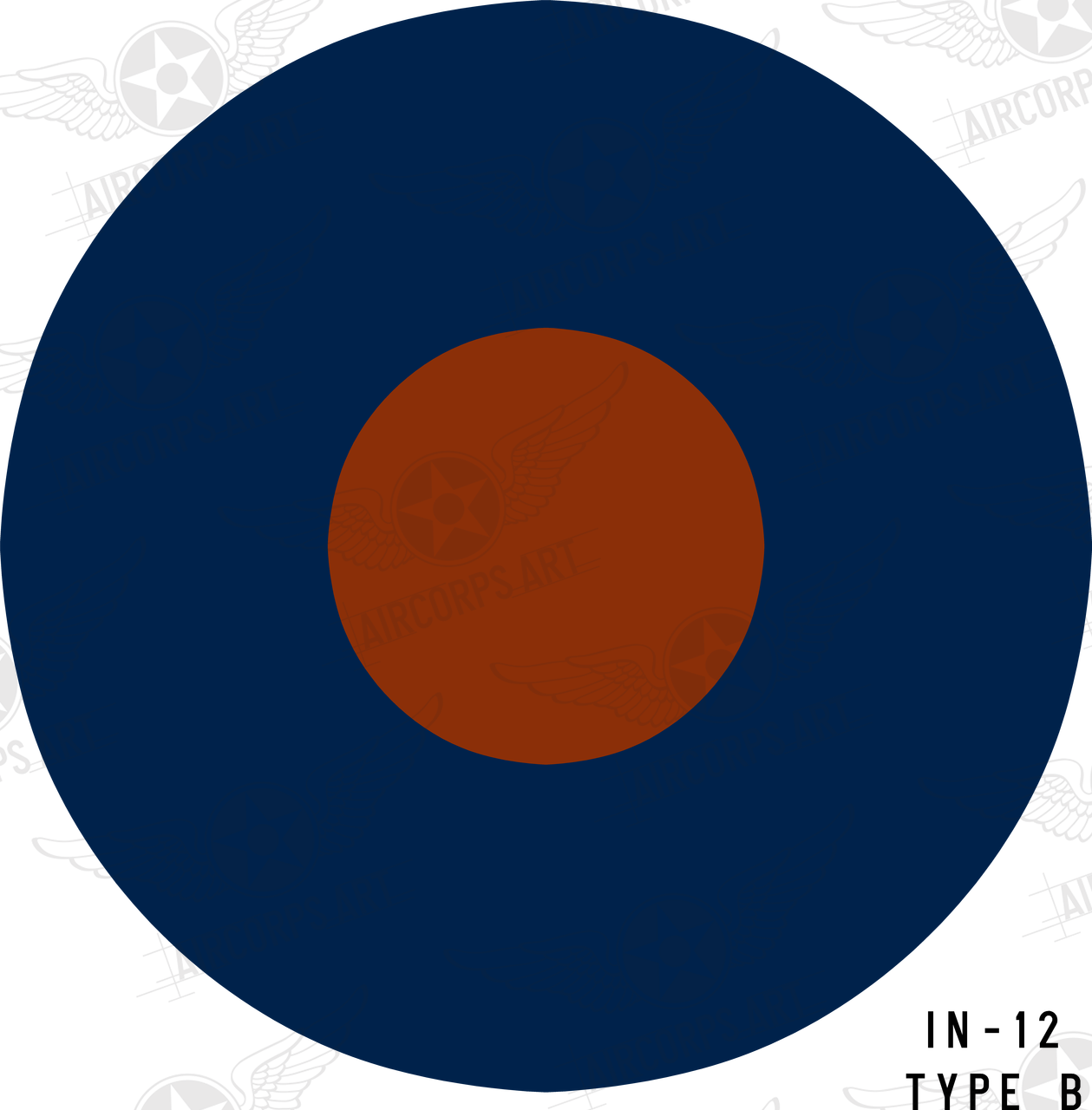 Royal Air Force Type B Military Aircraft Roundel Insignia