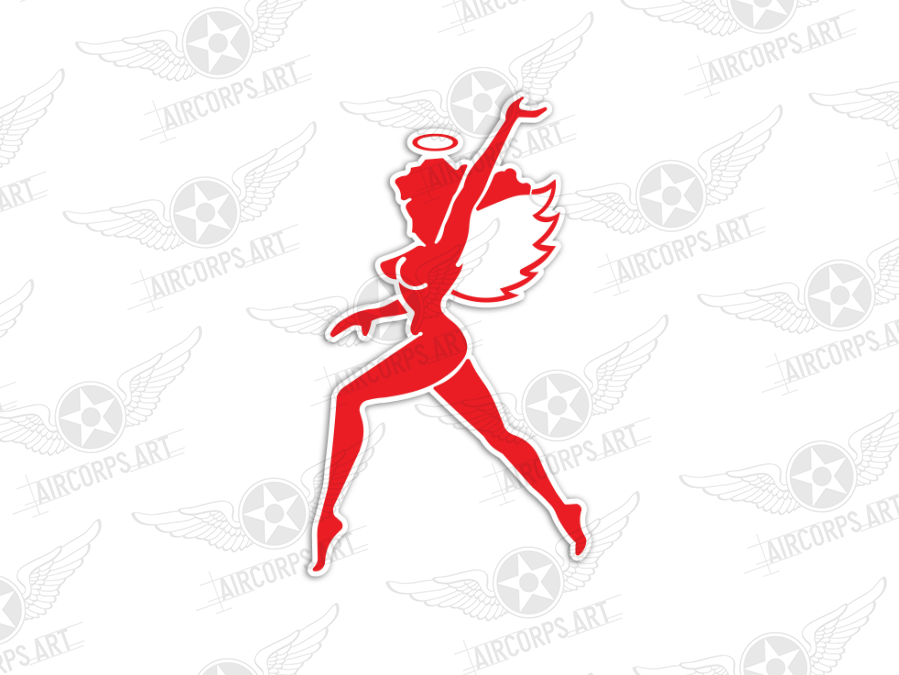 AVG Hell's Angels 3rd Pursuit Squadron Sticker - USAF Historic WWII Air ...