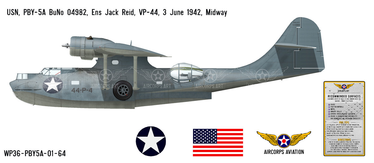 PBY-5A Catalina Decorative Military Aircraft Profile