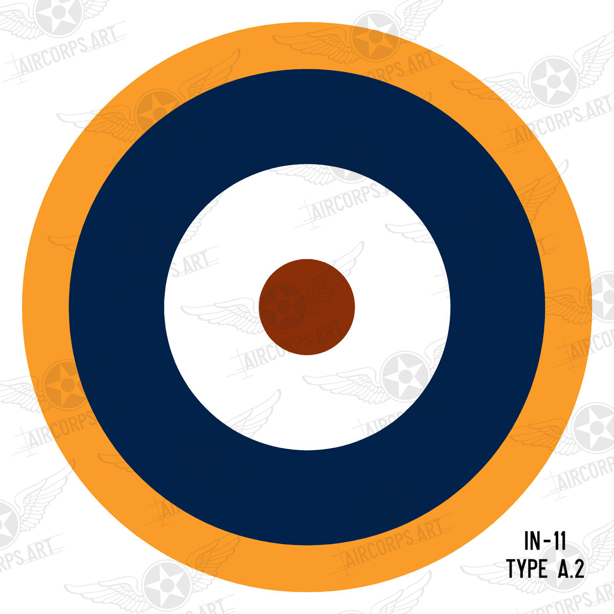 Royal Air Force A.2 Military Aircraft Roundel Insignia
