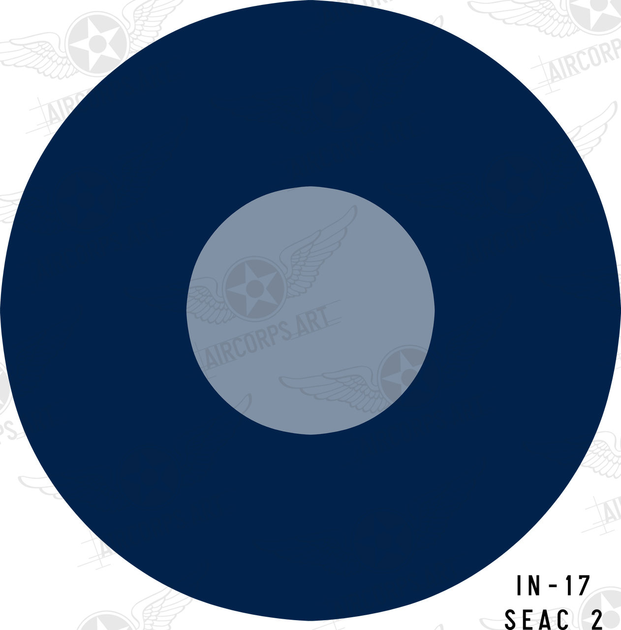 Royal Air Force SEAC (Pale) Military Aircraft Roundel Insignia
