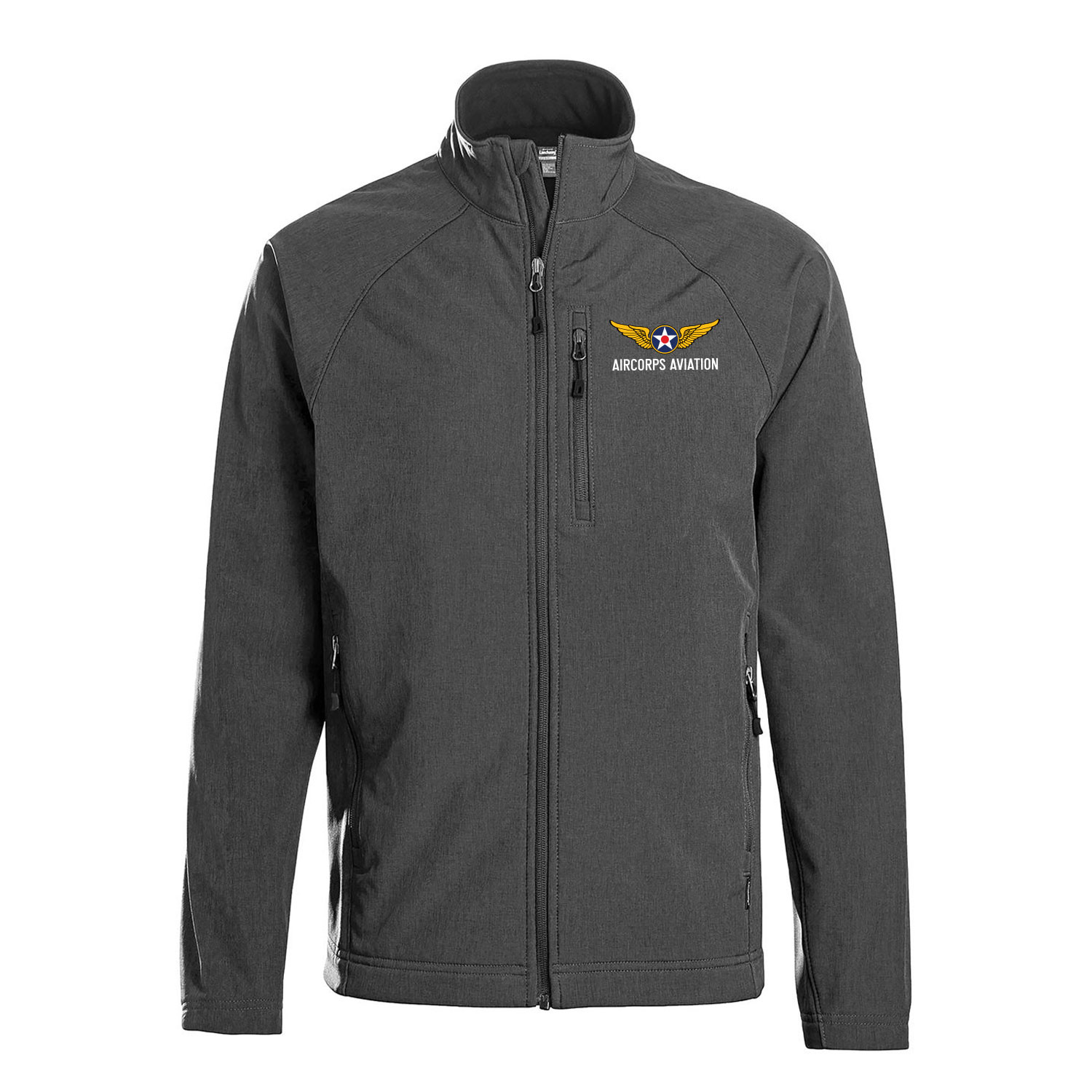 AirCorps Aviation Men's Bonded Soft Shell Jacket - Carbon