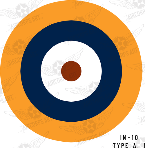 Royal Air Force Type A.1 Military Aircraft Roundel Insignia