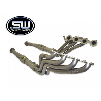 Stainless Works (03+) Crown Vic Long Tube headers w/ Catted Lead Pipes