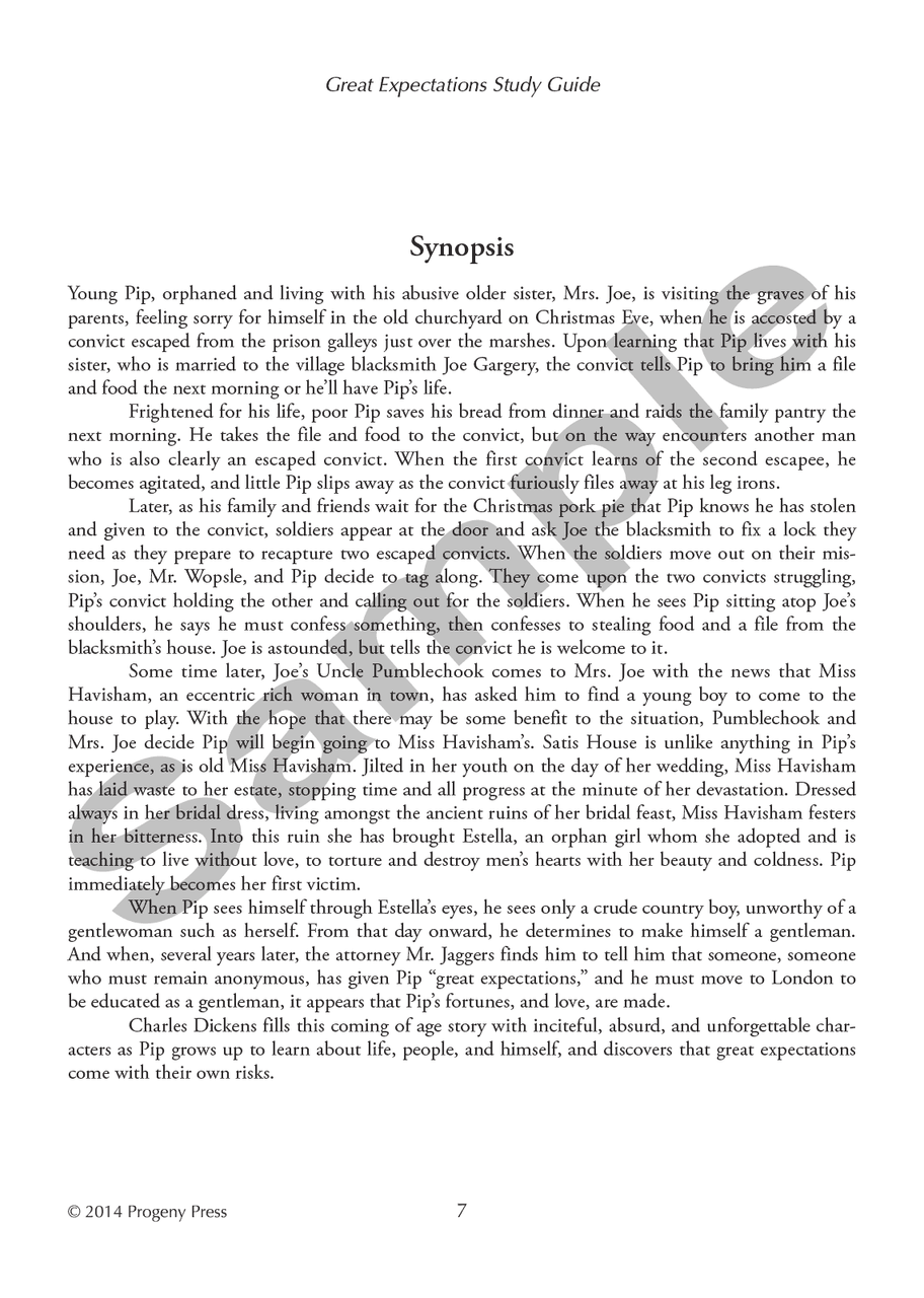 Great Expectations Study Guide | Progeny Press Literature Curriculum