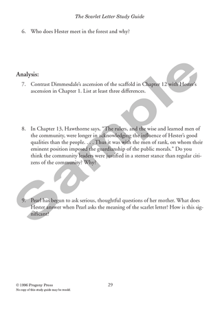 The Scarlet Letter Study Guide | Progeny Press Literature Curriculum