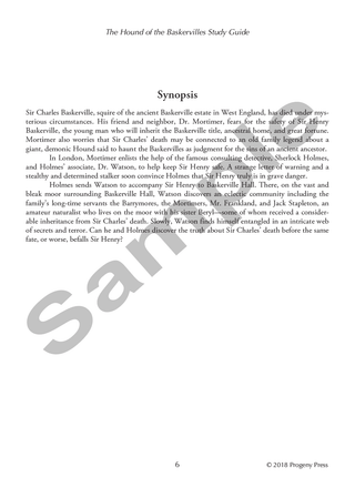 Sherlock Holmes: Hound of the Baskervilles Study Guide | Progeny Press ...