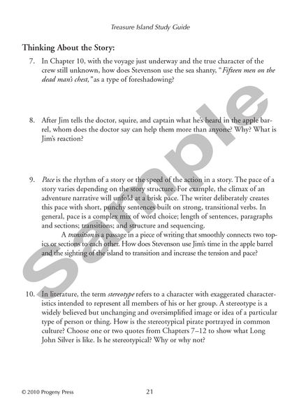 Treasure Island Study Guide | Progeny Press Literature Curriculum