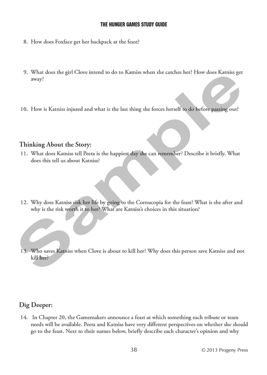 Hunger Games Study Guide Progeny Press Literature Curriculum hunger-games-study-guide-progeny-press-literature-curriculum