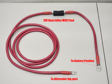 Alternator Battery Cable - Derby Wiring Solutions LLC