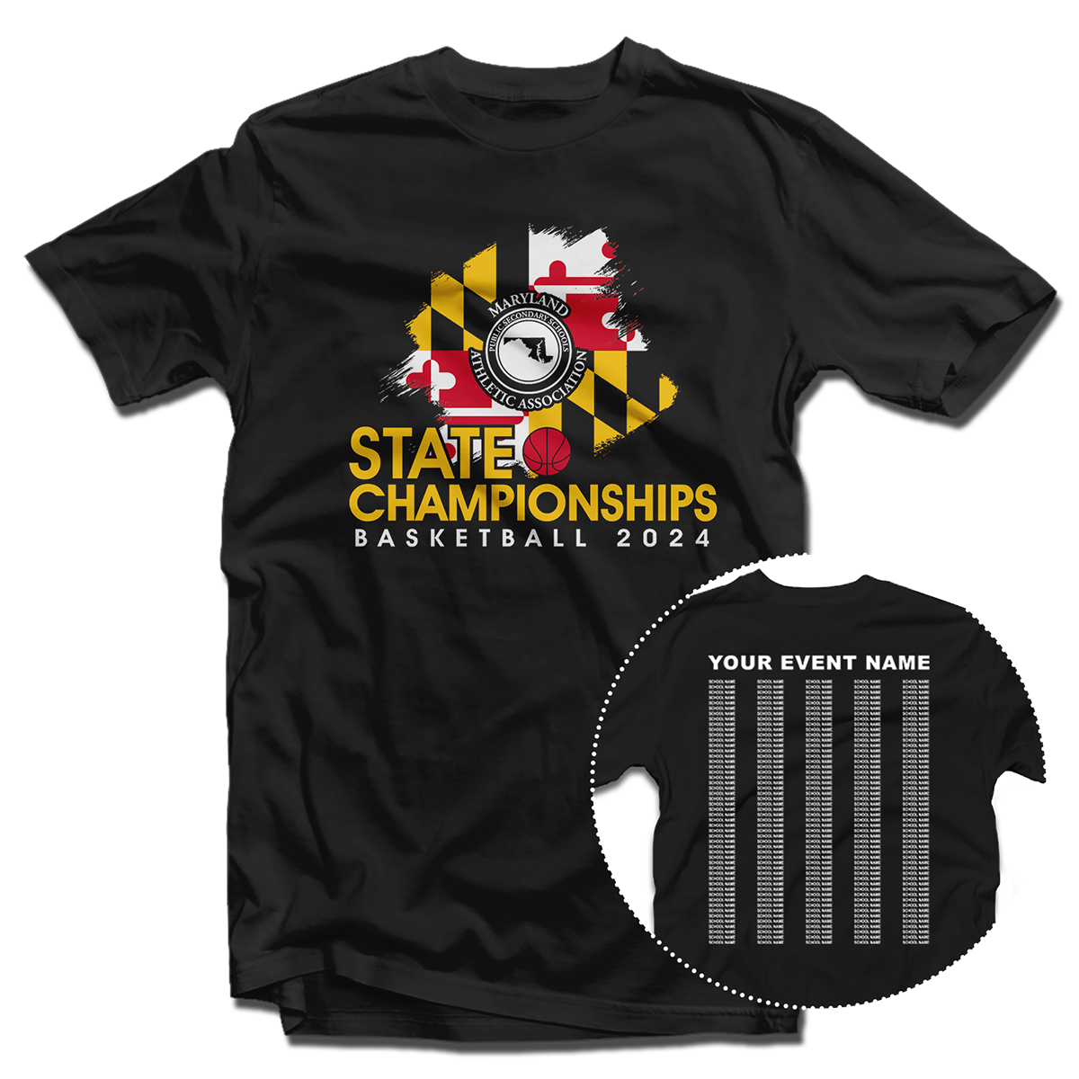 2024 MPSSAA Basketball State Championships T-Shirt