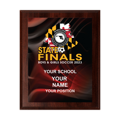 2023 MPSSAA Soccer State Championships 8x10 Plaque
