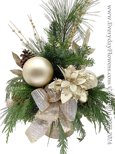 Golden Greenery Christmas Santa Ana Florist