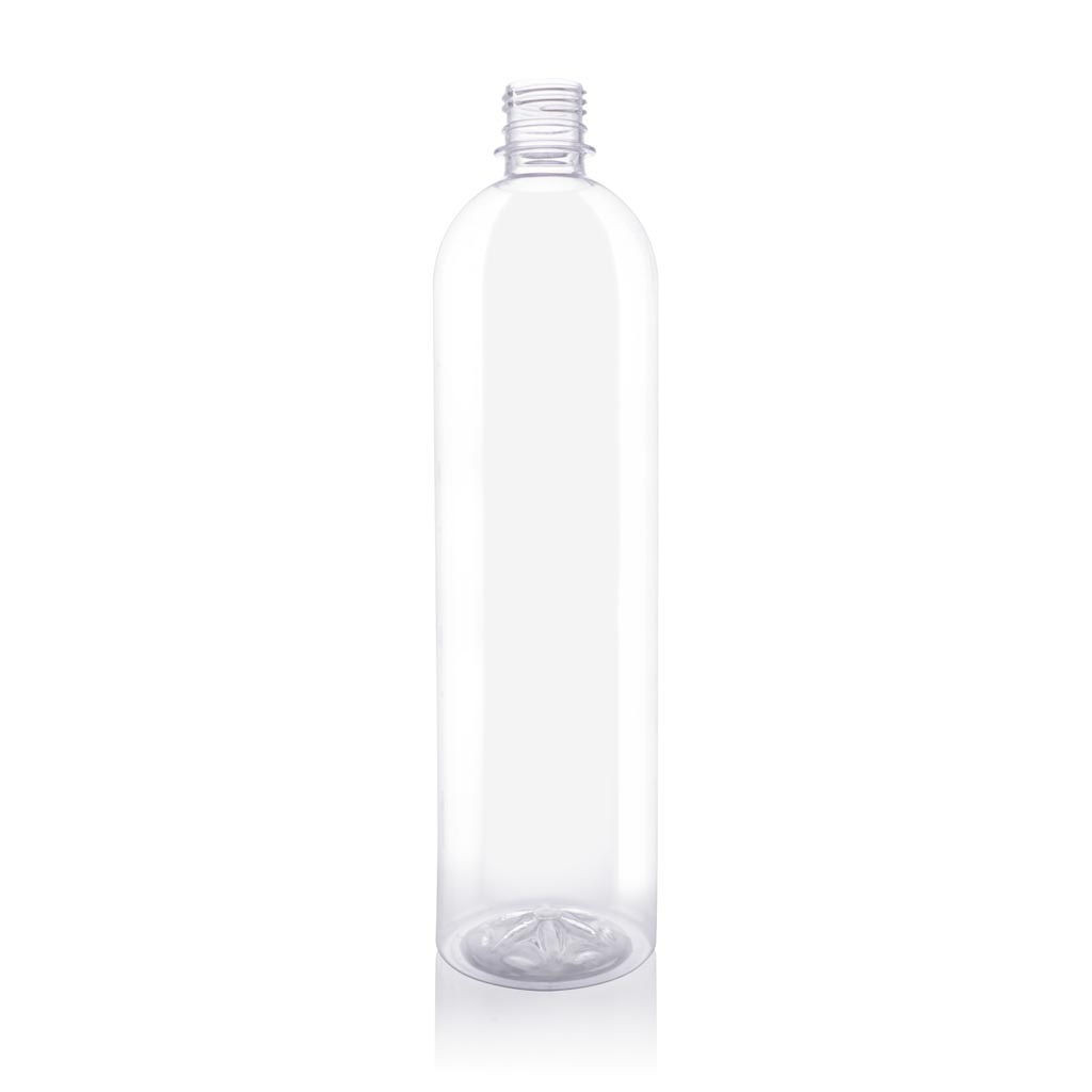 1Ltr Clear Plastic Boston Water Bottle 28mm T/E Finish - Plasdene Glass ...