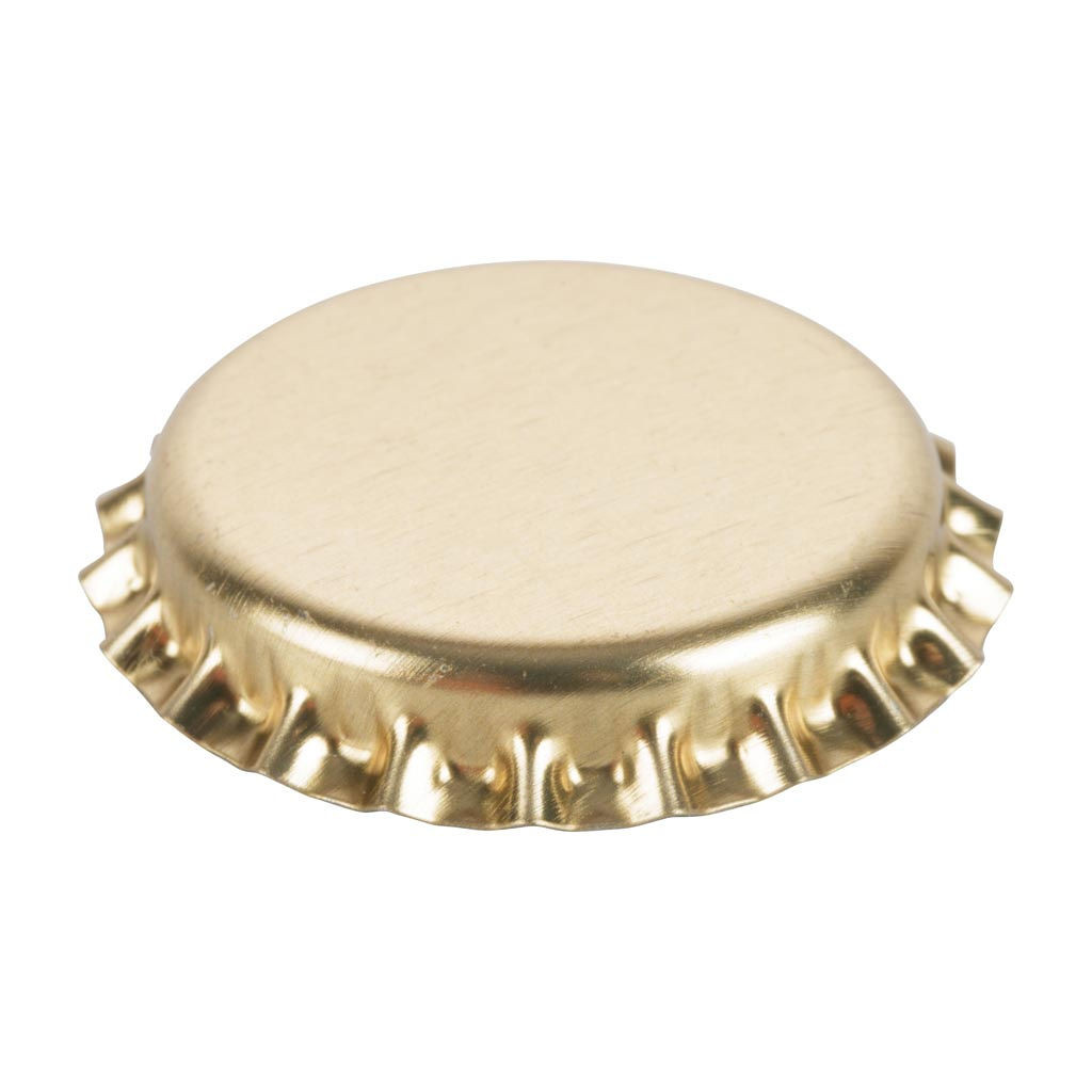 26mm Gold Metal Crown Seal Closure Universal Liner - Plasdene Glass-Pak ...