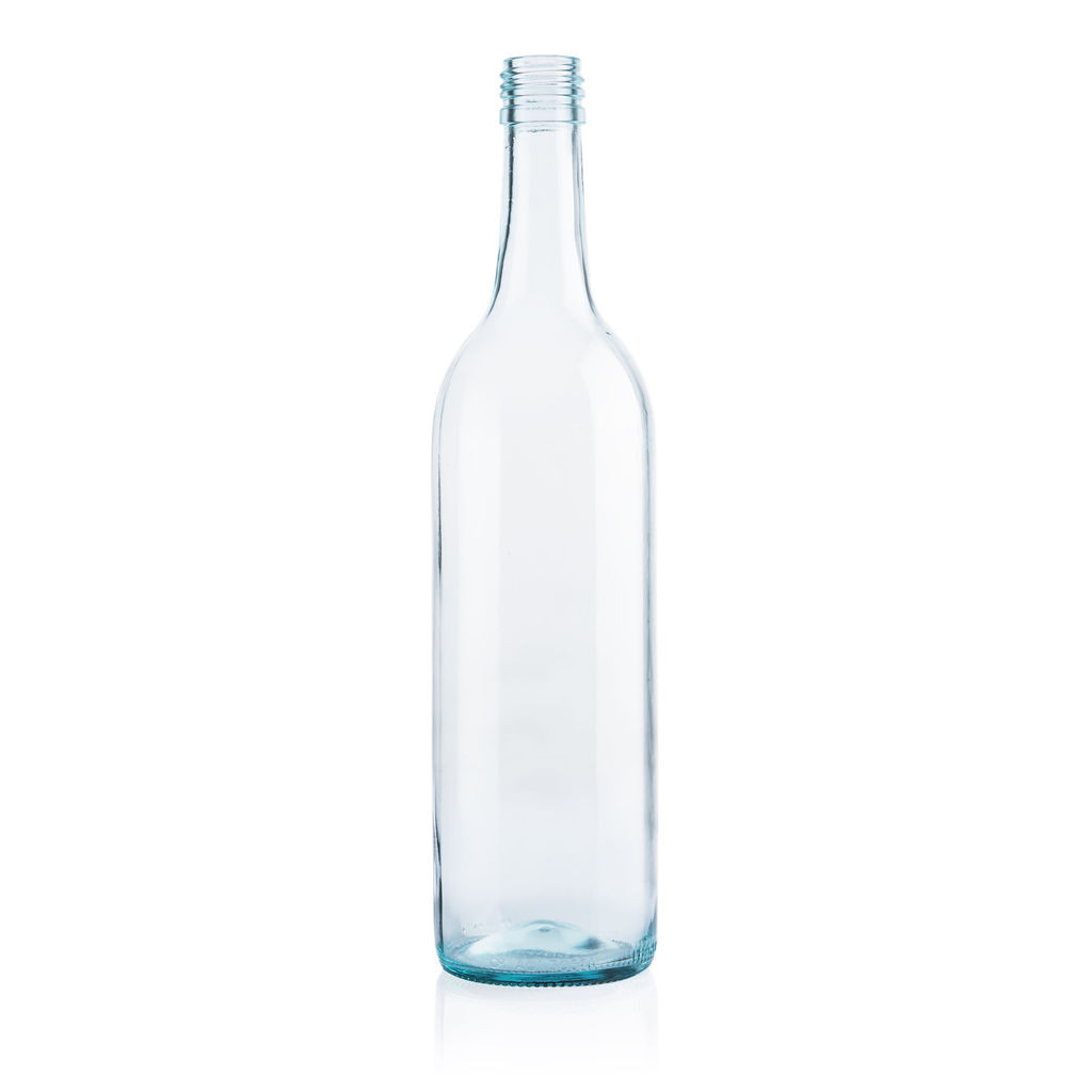 750ml Arctic Blue Glass Lightweight Punted Claret Bottle BVS Finish ...