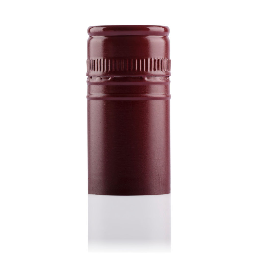 30x60mm Maroon Aluminium BVS Cap - Plasdene Glass-Pak Pty Ltd