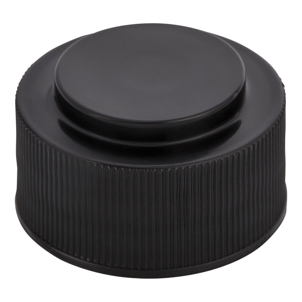 28mm 410 Black Plastic Snap & Screw Cap with Pourer Plug - Plasdene ...