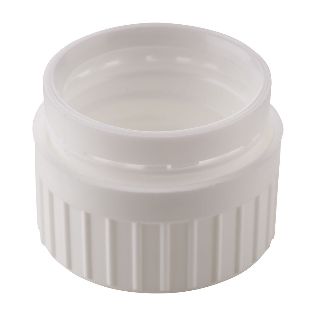 28mm White Plastic Tamper Evident CRC Cap with Liner - Plasdene Glass-Pak Pty Ltd