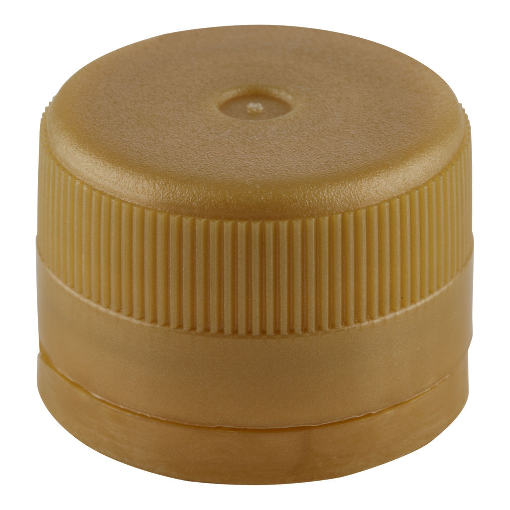 31.5mm Gold Plastic Tamper Evident Screw Cap with Pourer Plug ...