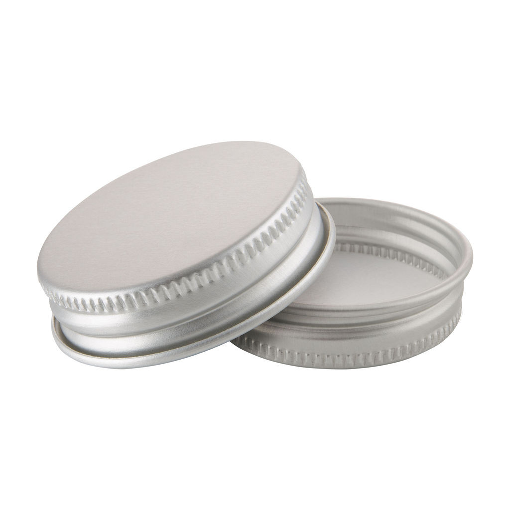 38mm Silver Aluminium Screw Cap with Liner - Plasdene Glass-Pak Pty Ltd