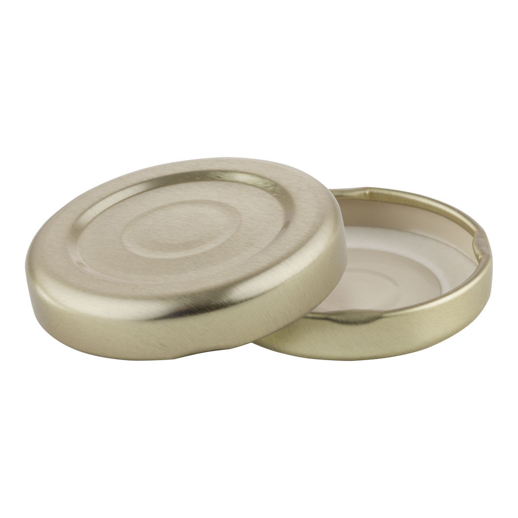 43mm Gold Metal Button Twist Cap - Plasdene Glass-Pak Pty Ltd