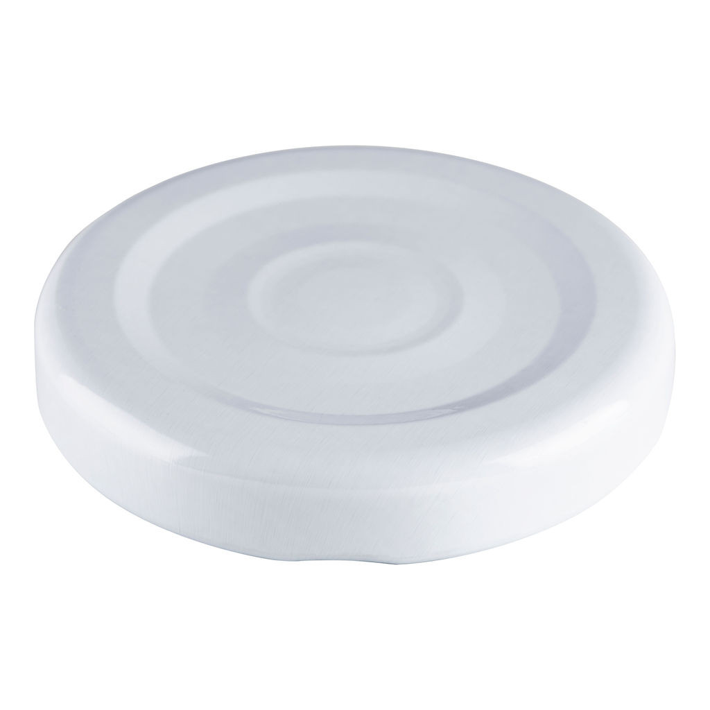 48mm White Metal Button Twist Cap - Plasdene Glass-Pak Pty Ltd