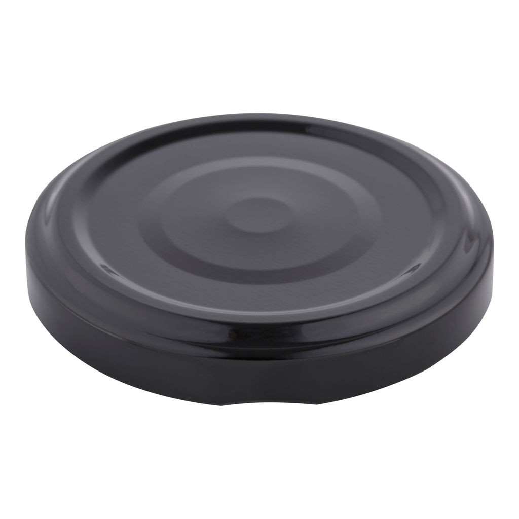 58mm Black Metal Button Twist Cap - Plasdene Glass-Pak Pty Ltd