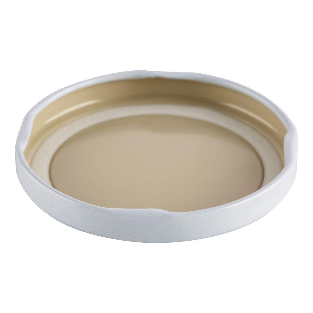 63mm White Metal RTS Twist Cap - Plasdene Glass-Pak Pty Ltd